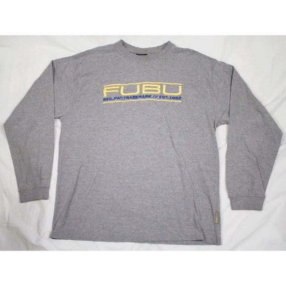 FUBU | Shirts | Vintage Fubu Embroidered Spell Out Logo Tshirt | Poshmark